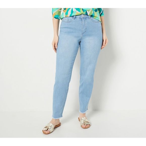 Susan Graver | Jeans | Susan Graver Womens Jeans Sz 6 Straight Ankle ...